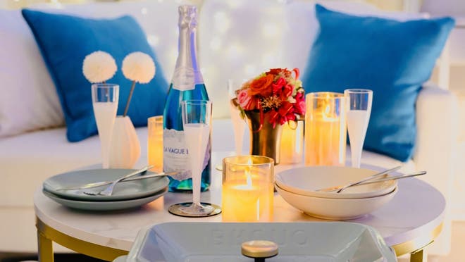 ✨💕特別なデート/女子会に大人気💕✨ 防犯カメラ🙅♀️お子さまグッズ完備👦👧ティファニーブルーと白🤍大迫力の100㌅🎥💕の写真8