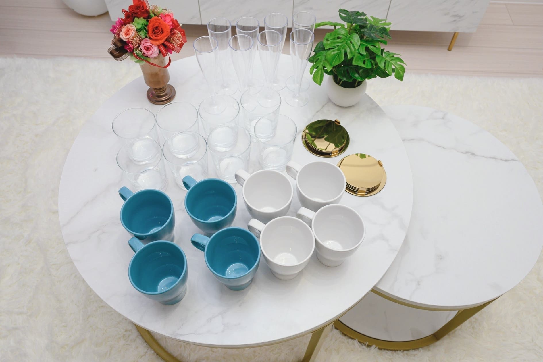 ✨💕特別なデート/女子会に大人気💕✨ 防犯カメラ🙅‍♀️お子さまグッズ完備👦👧ティファニーブルーと白🤍大迫力の100㌅🎥💕の写真23