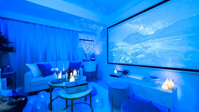 ✨💕特別なデート/女子会に大人気💕✨ 防犯カメラ🙅♀️お子さまグッズ完備👦👧ティファニーブルーと白🤍大迫力の100㌅🎥💕の写真6