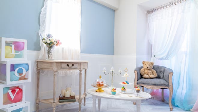 🎁今だけワンコイン💰名古屋6分|ブルーグレー×コンクリ×ヴィンテージドアの3背景|自然光フェミニンスタジオ|ポトレ・推し誕の写真19