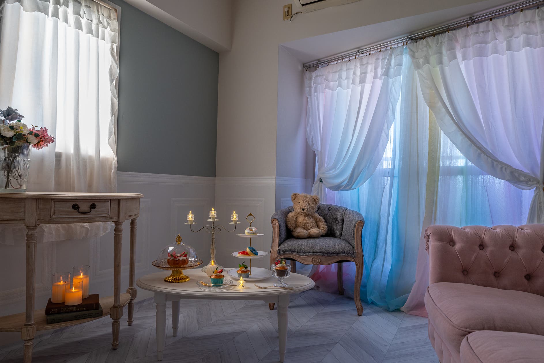 🎁今だけワンコイン💰名古屋6分｜ブルーグレー×コンクリ×ヴィンテージドアの3背景｜自然光フェミニンスタジオ｜ポトレ・推し誕の写真9