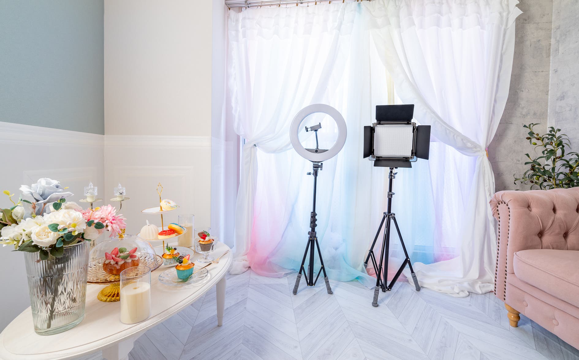 🎁今だけワンコイン💰名古屋6分｜ブルーグレー×コンクリ×ヴィンテージドアの3背景｜自然光フェミニンスタジオ｜ポトレ・推し誕の写真11