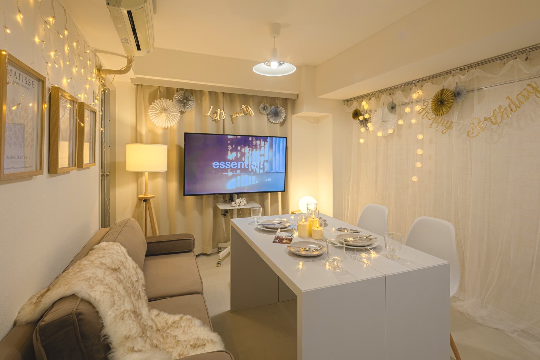 🌈NEWオープン‼推し会にぴったり✨新大久保駅3分/55㌅TV/大人気ゲーム/動画サービス/🌈カラー背景/祭壇/ボドゲ/タコパの写真3