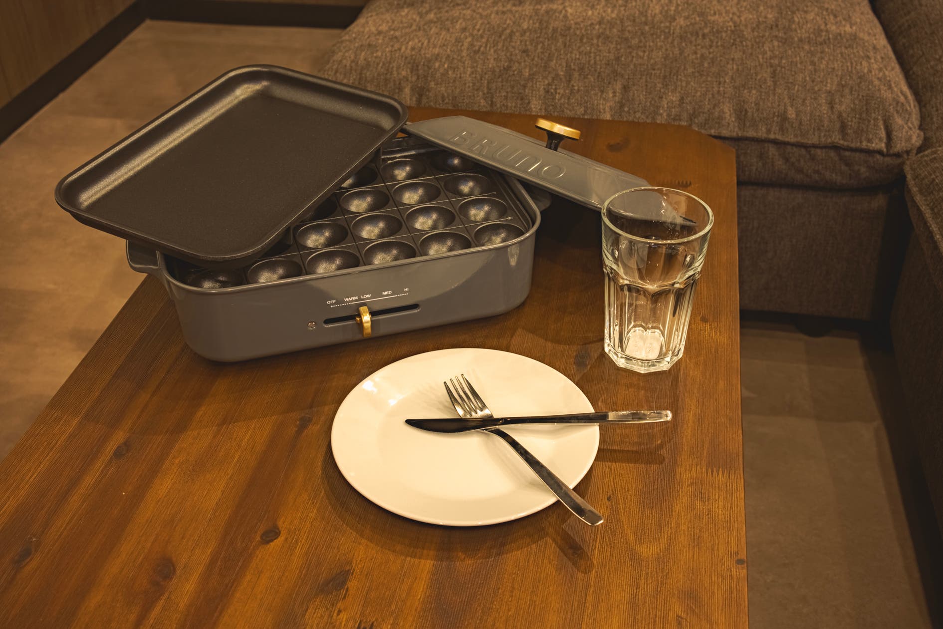 たこ焼き器&ホットプレート（BRUNO）の画像1