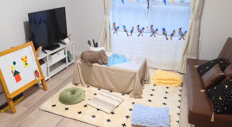 赤ちゃんやお子さまとも一緒にくつろげるお部屋
