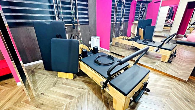 \\話題のマシンピラティス(タワー付きリフォーマー)スタジオ!!// プライベート~ペアレッスンに最適!の写真7