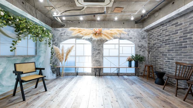 快適にいい写真をお安く💓高田馬場駅5分🌟ドライフラワー造形|かすみそう|漆喰壁|レンガ壁|カーテン装飾撮影機材無料!の写真1