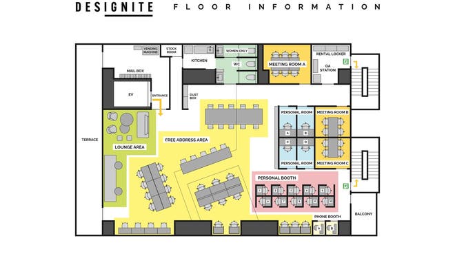 【大名天神】モニター付き完全個室!6名利用可能なミーティングルームAの写真6