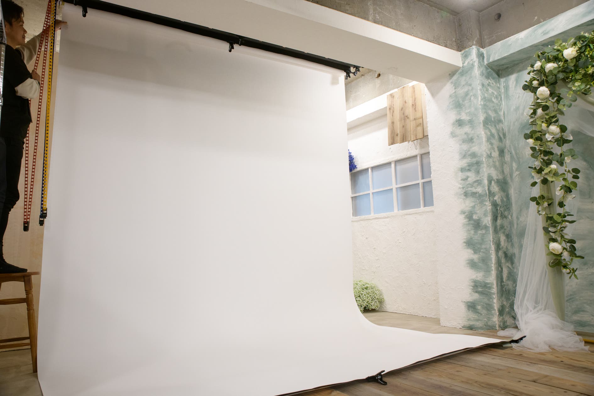 快適にいい写真をお安く💓高田馬場駅５分🌟ドライフラワー造形｜かすみそう｜漆喰壁｜レンガ壁｜カーテン装飾撮影機材無料！の写真22