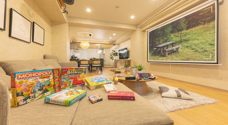 スペモリビング🏠歓送迎会🎊プロジェクター🎥収録❄️パーティー🌟ママ会🌿映画鑑賞🎥398_SpemoLiving新宿