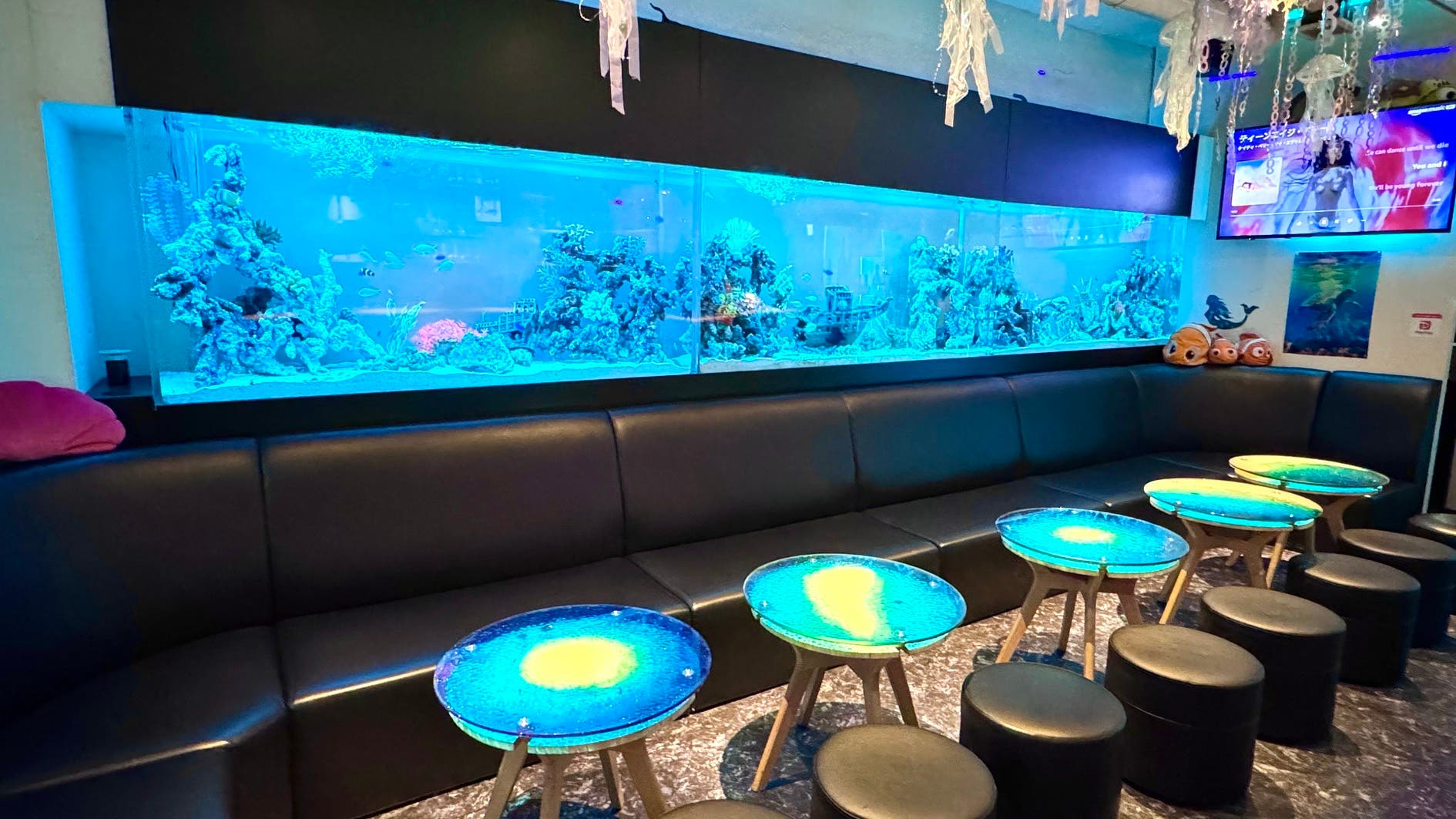 まるで水族館！？壁一面の巨大水槽/駅近/飲み放題OK/カラオケ/シーシャ/パーティ/イベント/女子会/撮影/収録の写真5