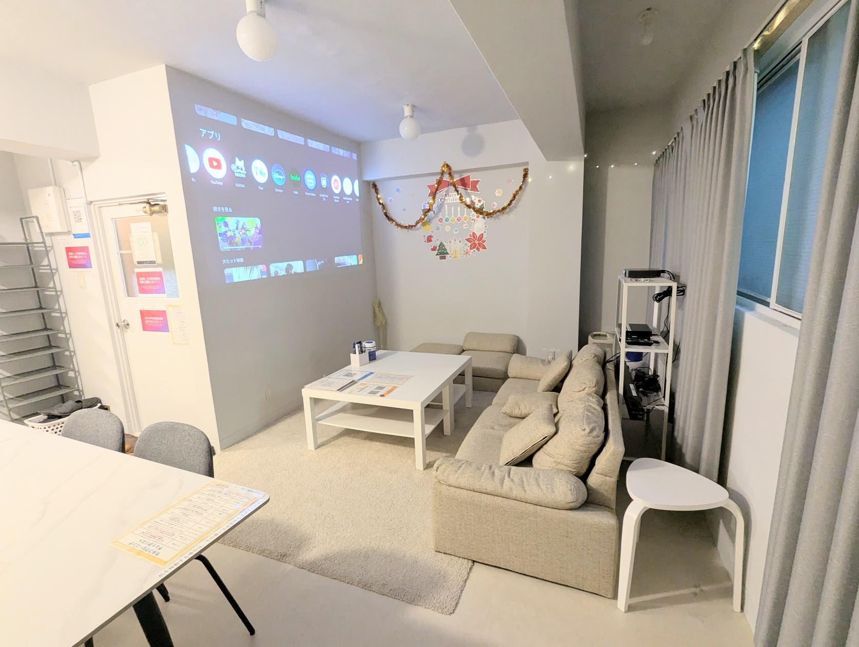 【ゴミ無料/20名】プロジェクター音響🎥鍋パ🎉ビールサーバ👩‍❤️‍💋‍👨タコパ🍺女子会🎮50インチTV🐙ゲームの写真5