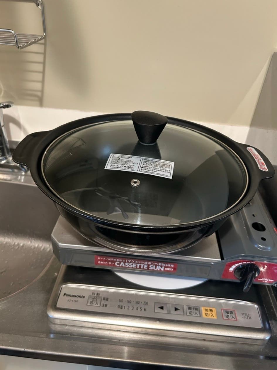 カセットコンロ＋鍋の画像1