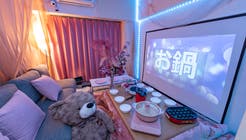 【こたつ🔥導入SALE🈹】③組限定🉐!名駅徒歩5分・非日常感⭐️巨大スクリーンで推し活🍿女子会💗おうちデート🎀の写真3