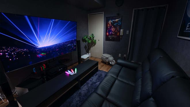 プライベートシアター柏📺75㌅巨大テレビ📺5.1chシアターサラウンド🔈映画鑑賞🎬ライブ鑑賞💿推し活🎤ゲーム🎮などの写真6