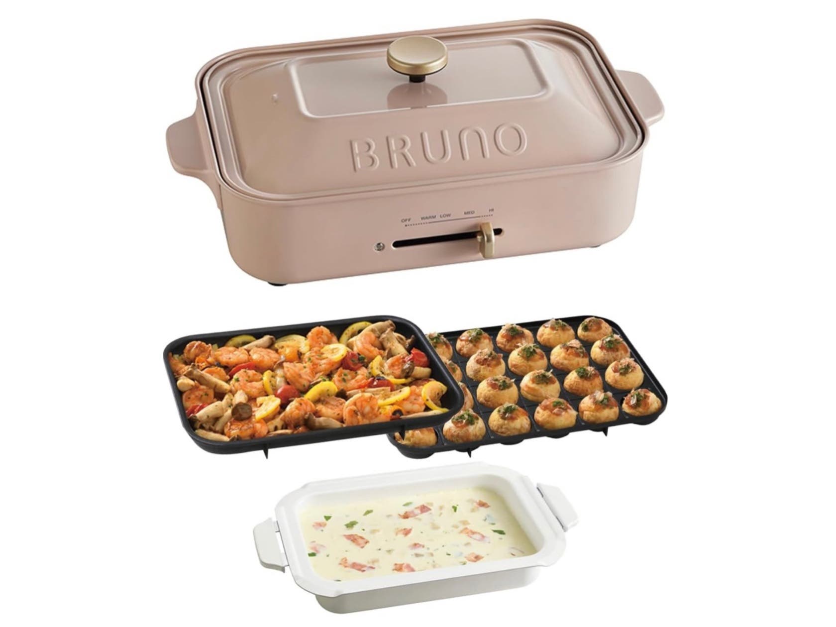 人気No3🏆BRUNO(たこ焼きプレート/鍋プレート/ホットプレート)＋キッチンセットの画像2