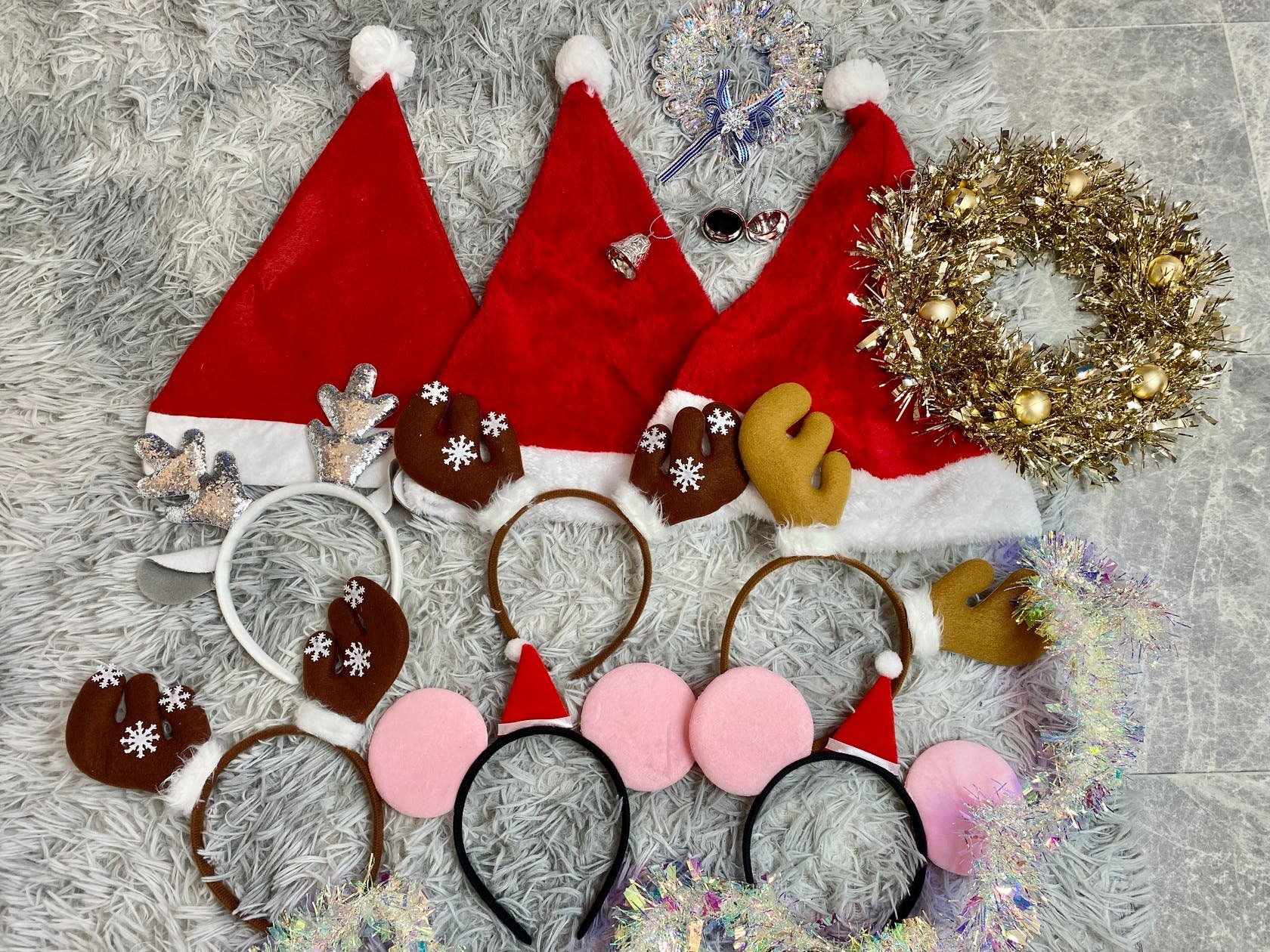 🎅サンタ帽子・カチューシャトナカイ15個♪の画像1