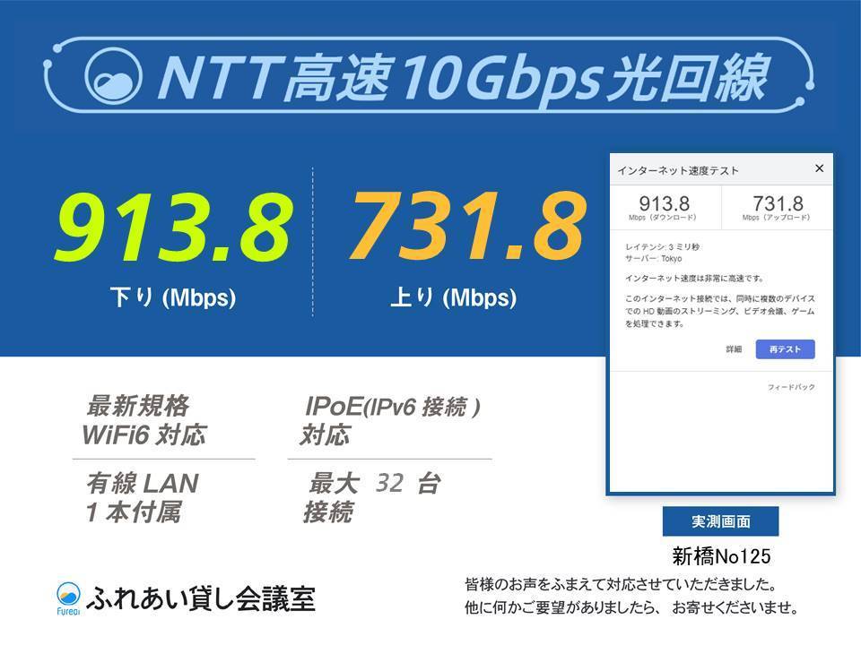 【JR新橋駅目の前！36名】プロジェクタ―・WiFi無料！10Gbps回線！ふれあい貸し会議室 新橋No125 ニュー新橋ビルの写真24