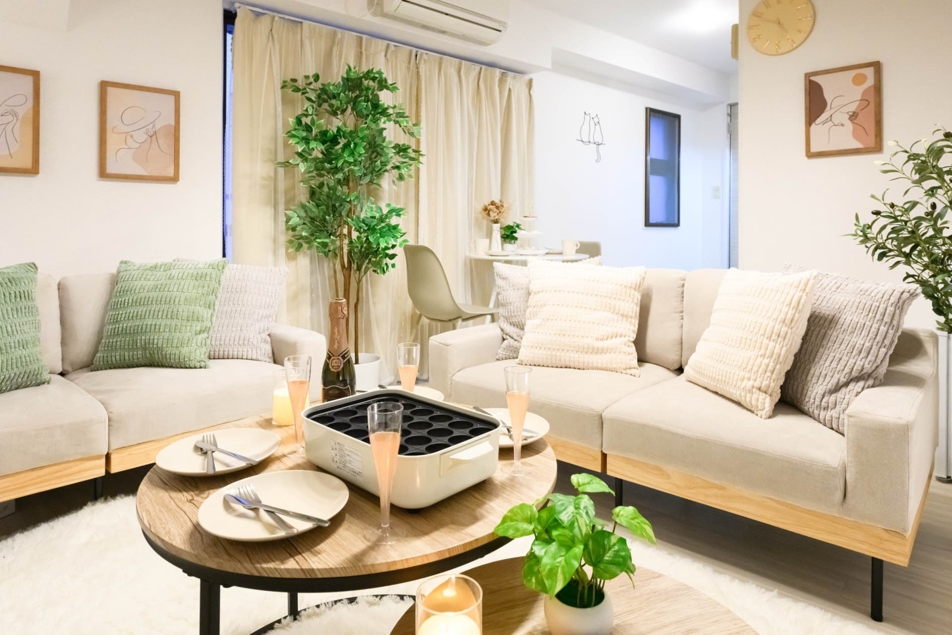 〈✨心斎橋徒歩圏内💕新規オープン🎀〉韓国っぽ🤍×おうちシアター🎬隠れ家で女子会💕大迫力100㌅で鑑賞会🎬✨の写真9