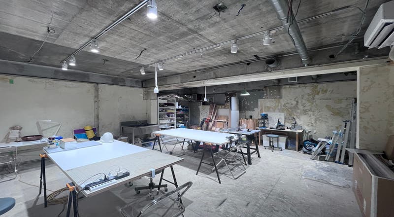 都電早稲田駅から徒歩5分のレンタル工房スペース。資材の持込のみで自由にDIY作業を行え、自宅では行えない作業も安心してできます。