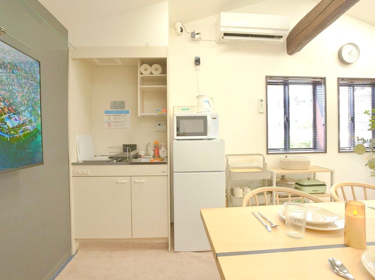 🦊京都駅5分🚃のんびり☘️明るく清潔💎大人気ゲーム機🎮Fire TV💛女子会/推し活👑ママ会/映画鑑賞🎬集中空間の写真11