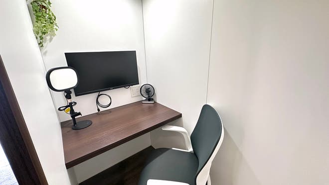 <PaO Work紙屋町駅東 野村不動産広島ビルNo.1>紙屋町シャレオ徒歩30秒✨1人用個室🚪Wi-Fi📶モニター🖥️電源🔌の写真4