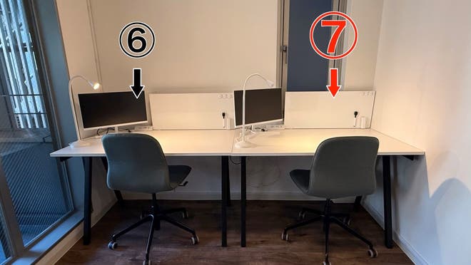 🥳おしゃれで快適なコワーキングスペース🎉デスクNo.⑦💡ドリンクサーバー☕️プリンター有🖨の写真2