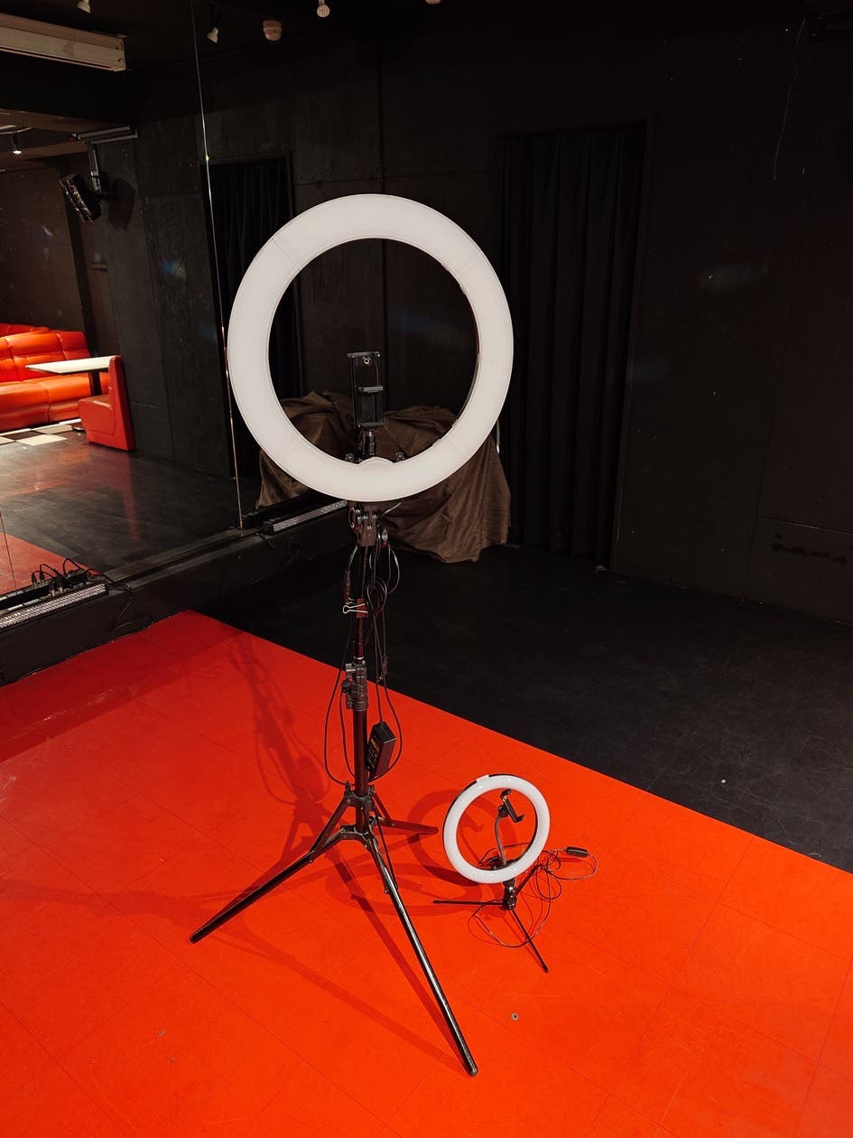 撮影用スタンドライト大小の画像1