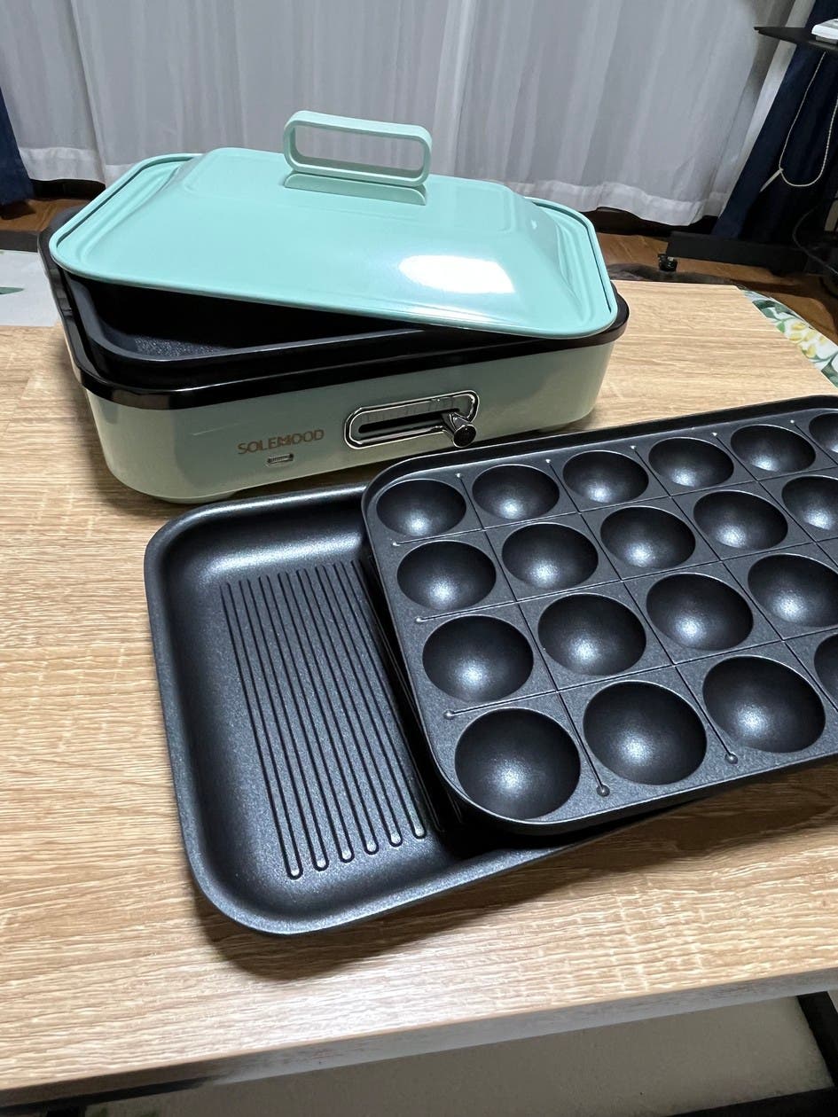 ホットプレート（深鍋、たこ焼き、波型、平面）計4プレートのレンタルの画像1