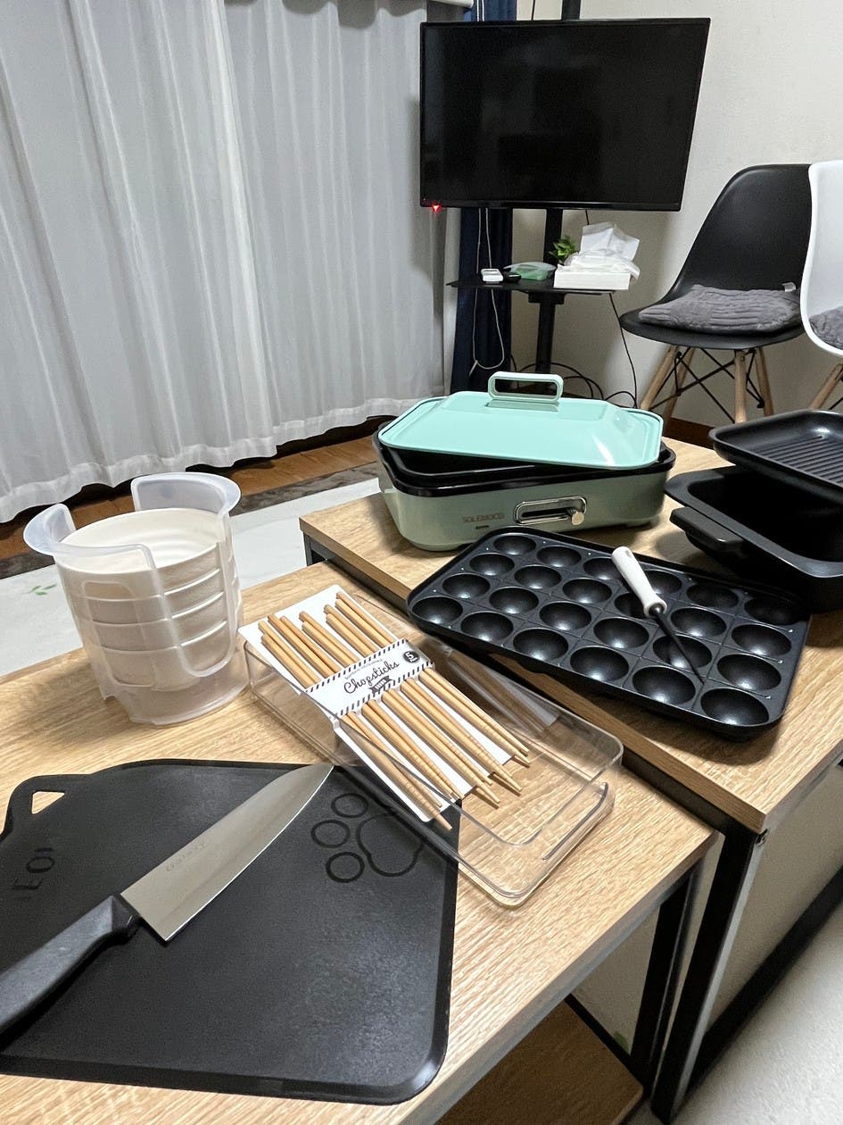 ホットプレート（深鍋、たこ焼き、波型、平面）計4プレートのレンタルの画像2