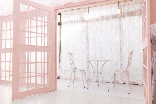 大人かわいい、広いスタジオ🎀可愛いガーリーなスタジオ リリス。ピンクや水色のスペース🎀の写真8