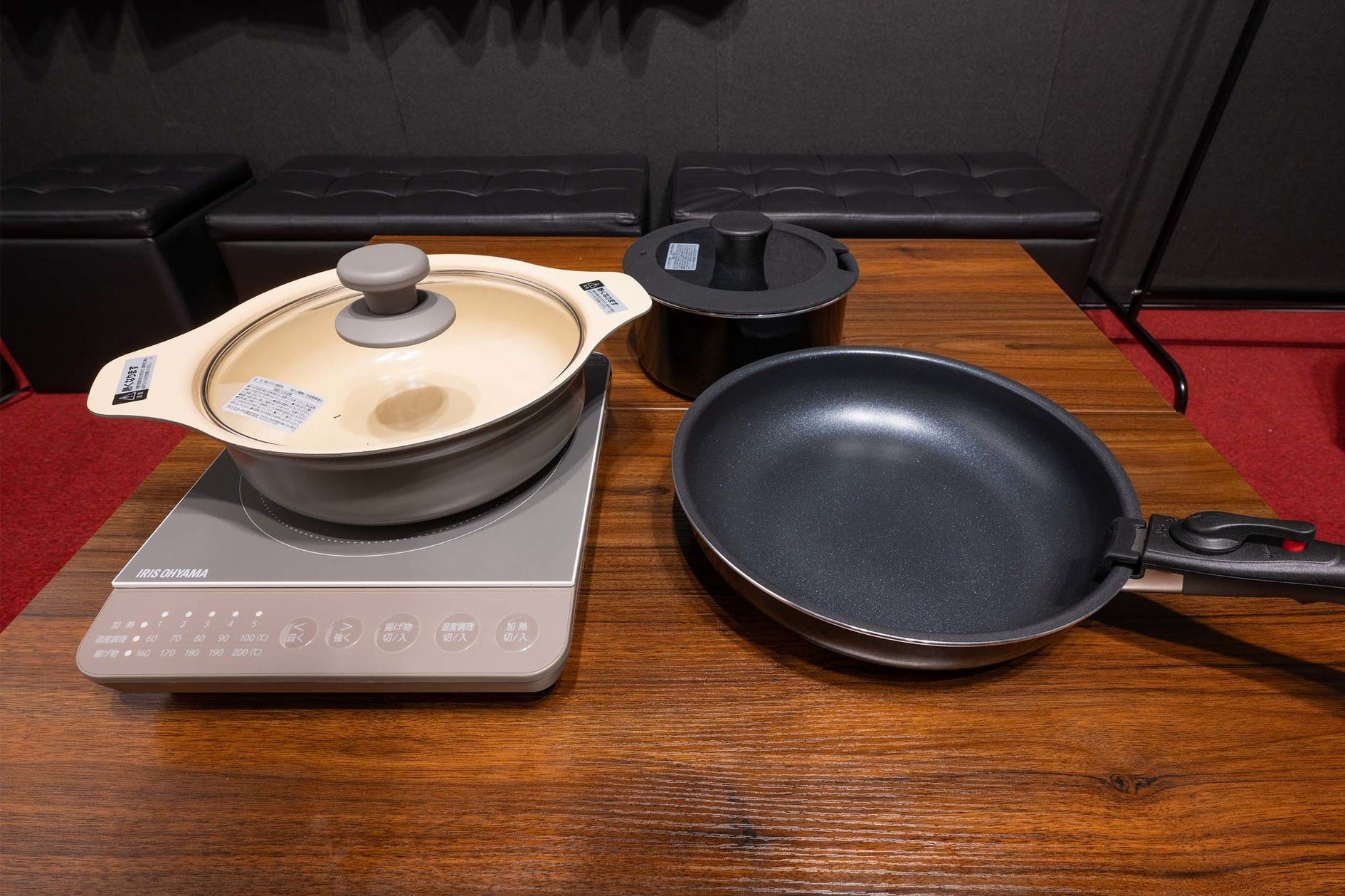 ⑤卓上IHヒーターとお鍋セットの画像1