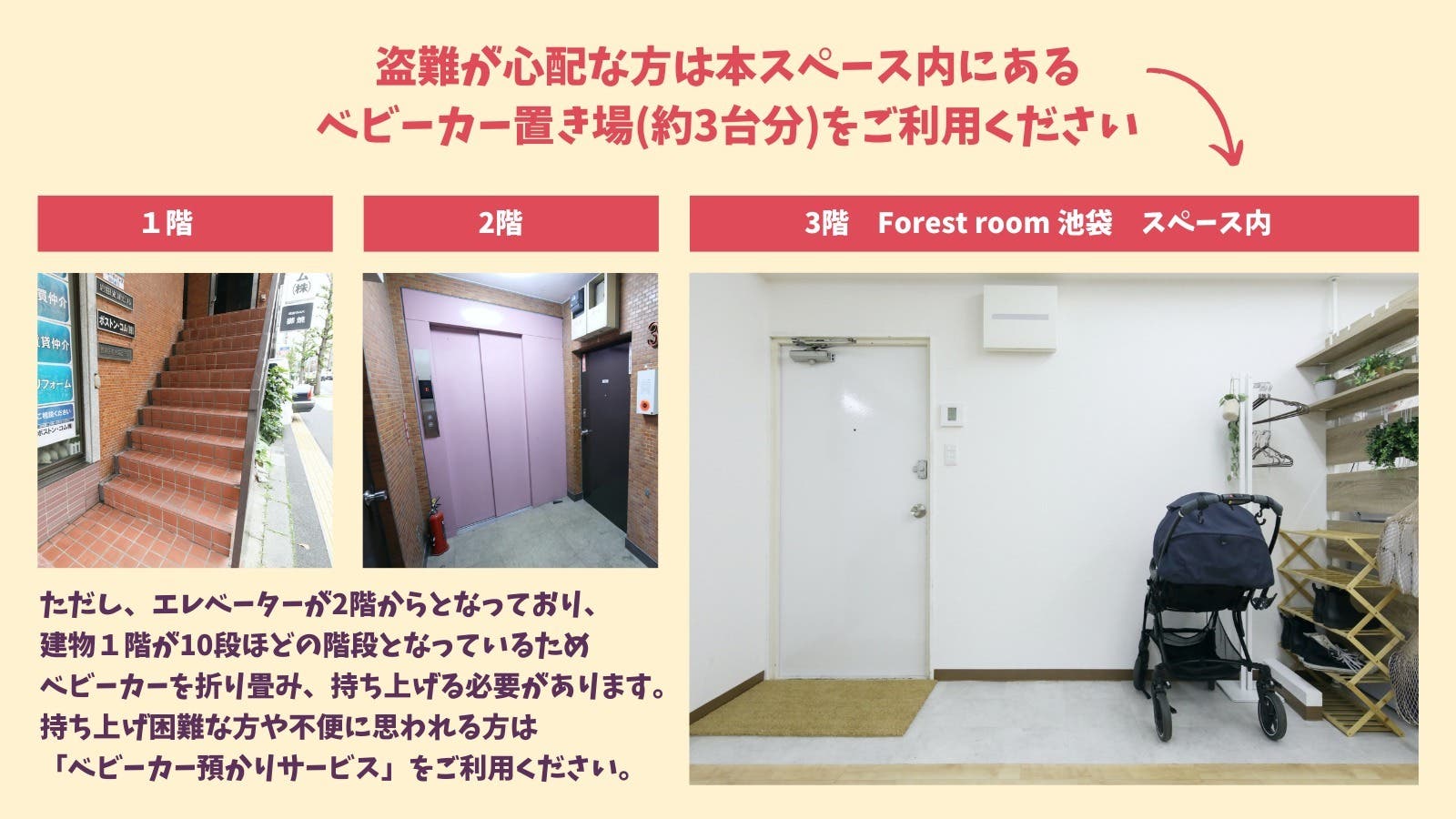 ベビーカー預かりサービス(現地清算)の画像4