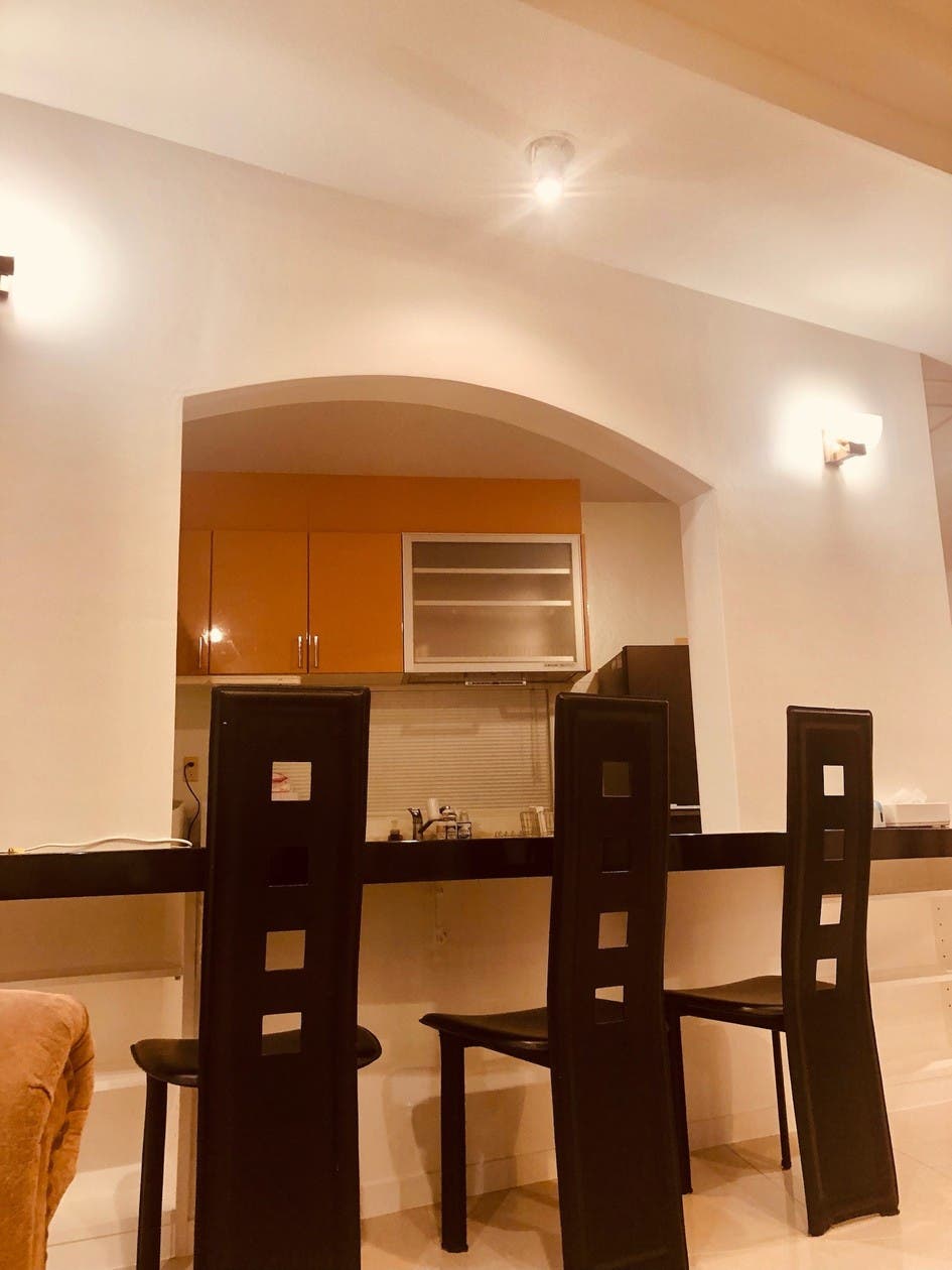 自然光がたっぷり入る真白な広々リビングが印象的・撮影にもオススメ！レッスンクラスにも♪庭付き戸建ての写真15