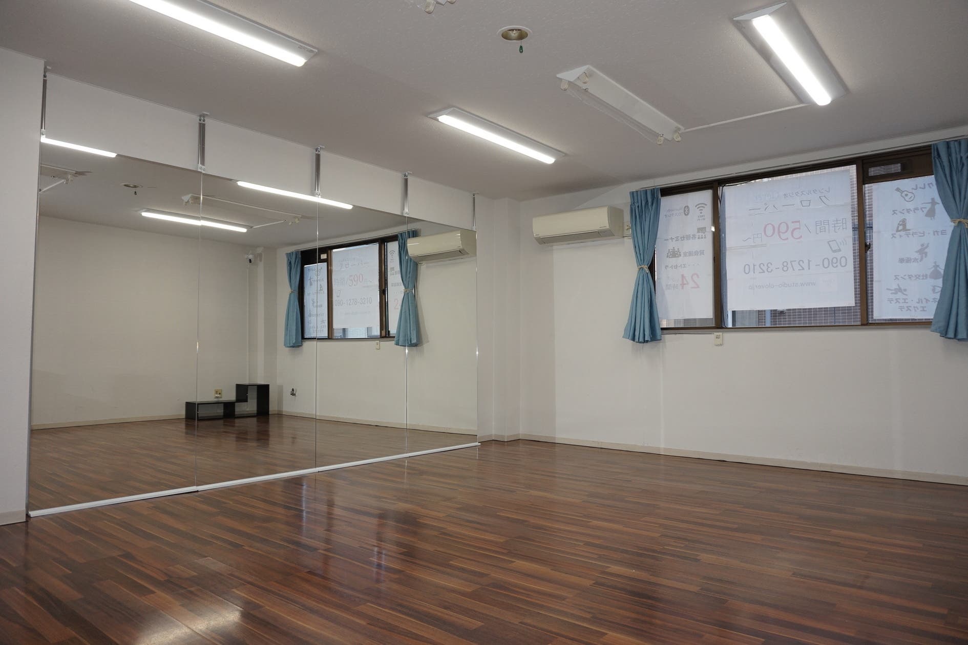 ベリーダンス教室開催中ダンスミラー設置のスタジオ202の写真6