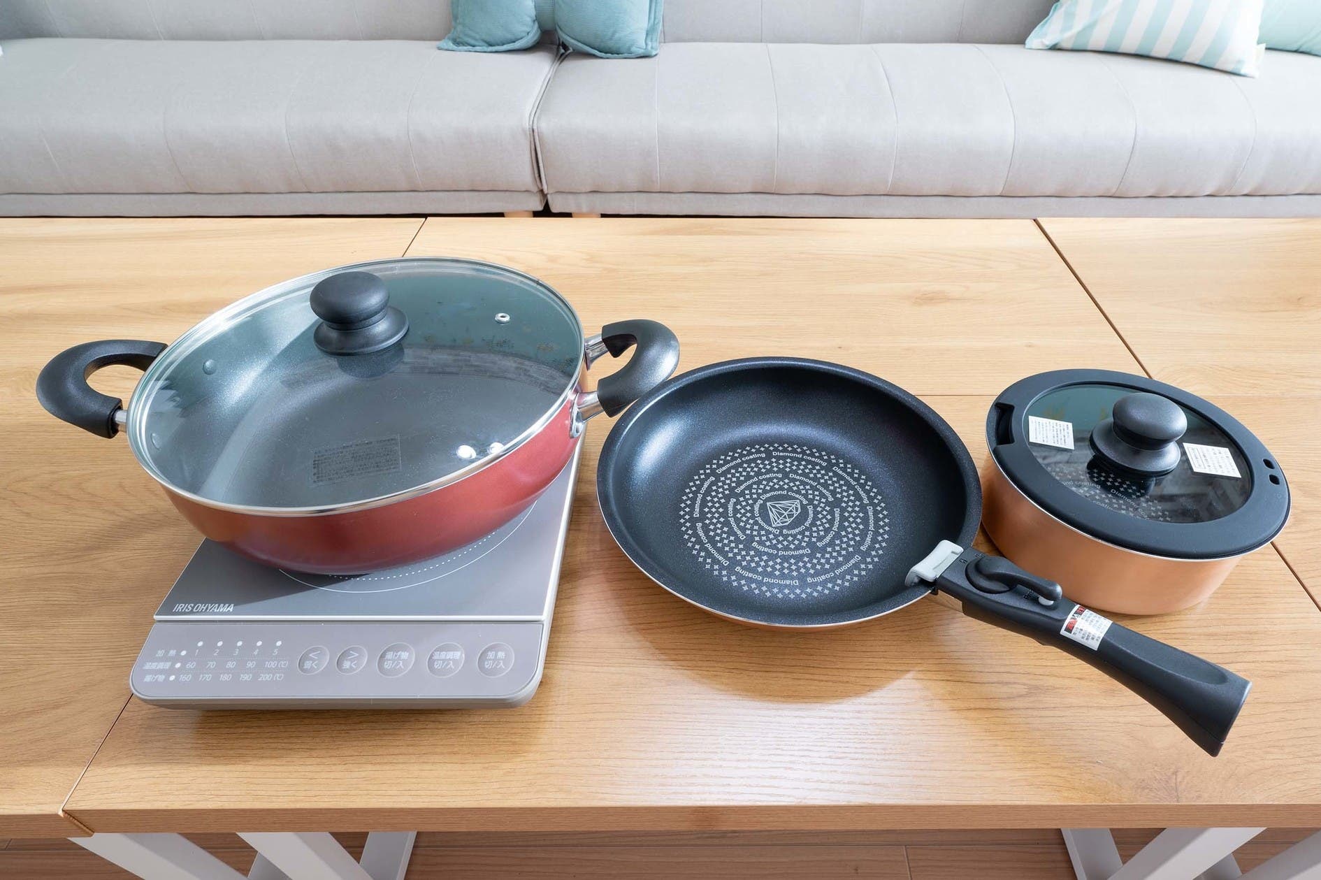 ⑤卓上IHヒーターとお鍋セットの画像1