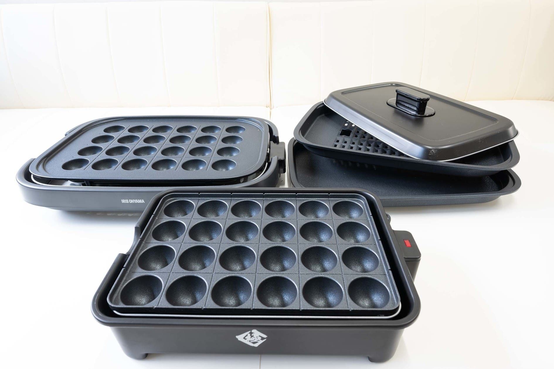 ③多機能ホットプレート：プレート3種（網焼き肉・平面・たこ焼き）【1100円／回】の画像1