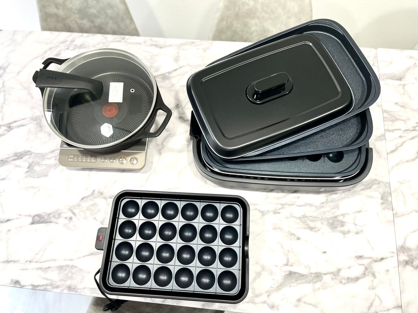 ⑤卓上IHヒーターとお鍋セット【1100円／回】の画像1