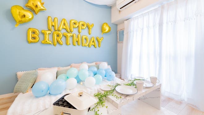 🎬大画面スクリーン📽️100インチプロジェクタ付✨Netflix/hulu見放題💓少人数での女子会、誕生日会、推し会、撮影に最適の写真2