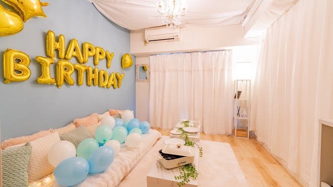 🎬大画面スクリーン📽️100インチプロジェクタ付✨Netflix/hulu見放題💓少人数での女子会、誕生日会、推し会、撮影に最適の写真4