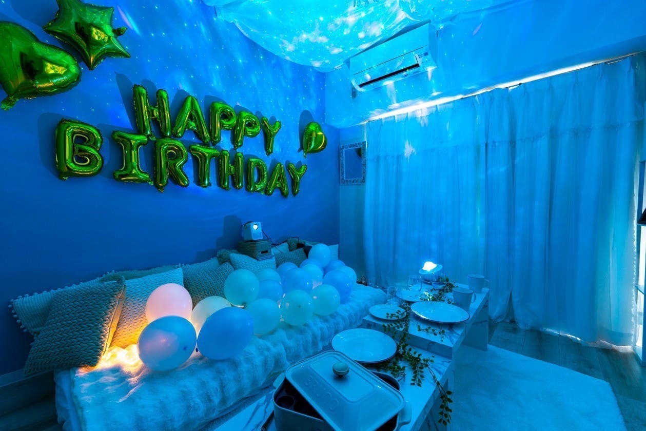 🎬大画面スクリーン📽️１００インチプロジェクタ付✨Netflix/hulu見放題💓少人数での女子会、誕生日会、推し会、撮影に最適の写真9