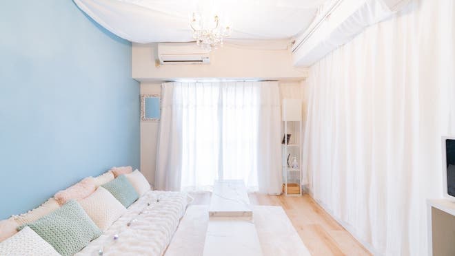 🎬大画面スクリーン📽️100インチプロジェクタ付✨Netflix/hulu見放題💓少人数での女子会、誕生日会、推し会、撮影に最適の写真20