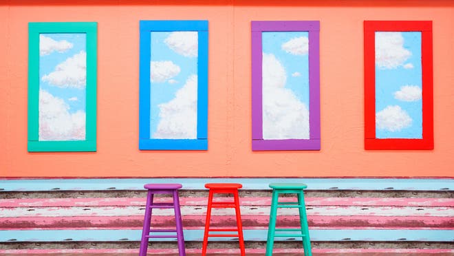 【ゼロスタジオ】カラフル&派手な壁 アメリカン 広い控室のハウススタジオ 120㎡の広々余裕な空間 TVや雑誌の撮影実績多数!の写真13