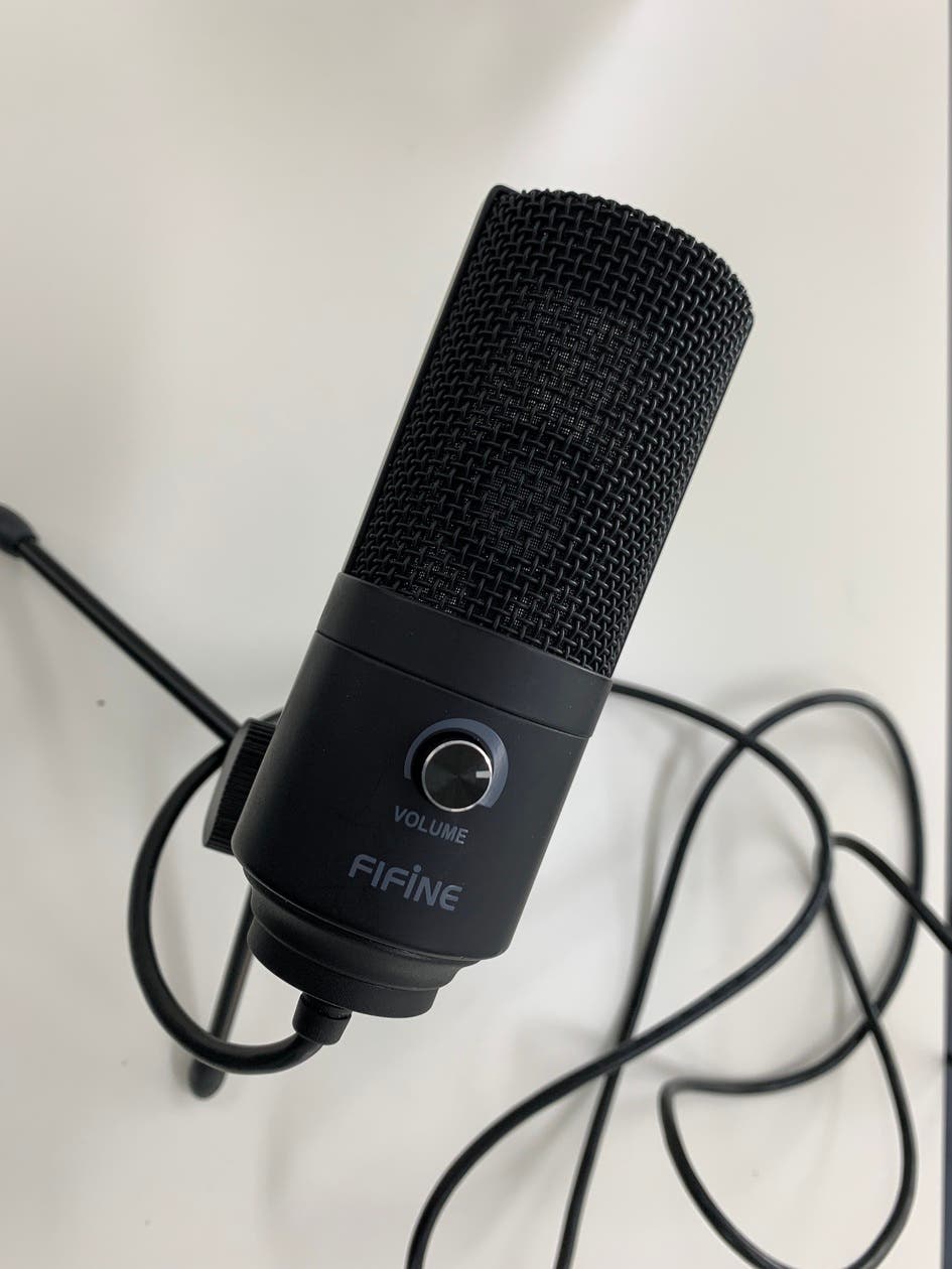 USBマイク（FIFINE製　コンデンサーマイクPC用　三脚付き）の画像1
