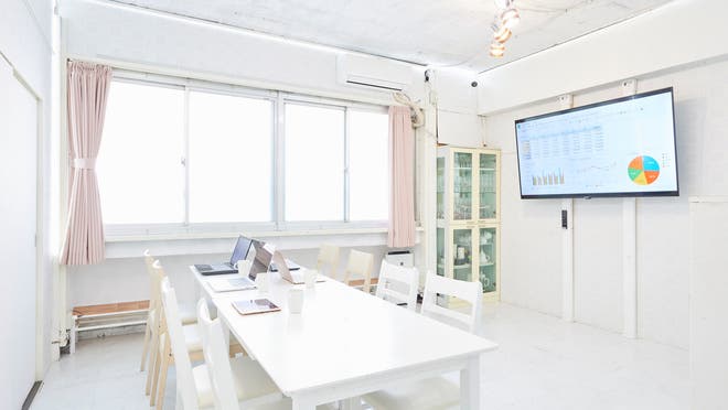 ⭐️65型のモニター(無料)⭐️ミーティングや打ち合わせに嬉しいコーヒー飲み放題の写真1