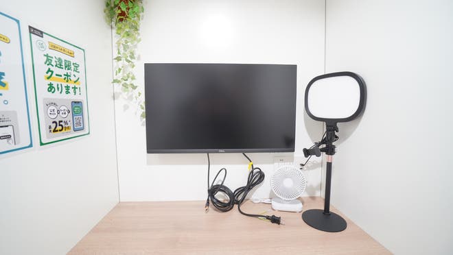 <ヒトリボックス 新横浜駅前No.1>横アリ近く✨光Wi-Fi📶ナノイー発生機✨モニター🖥テレワーク/ZOOM/着替え/メイクの写真3