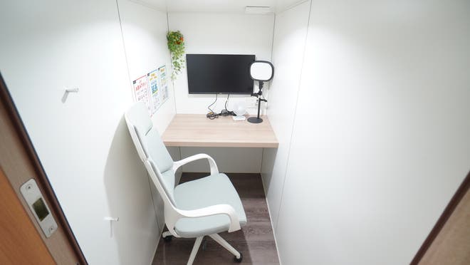 <ヒトリボックス 新横浜駅前No.3>横アリ近く✨光Wi-Fi📶ナノイー発生機✨モニター🖥テレワーク/ZOOM/着替え/メイクの写真7