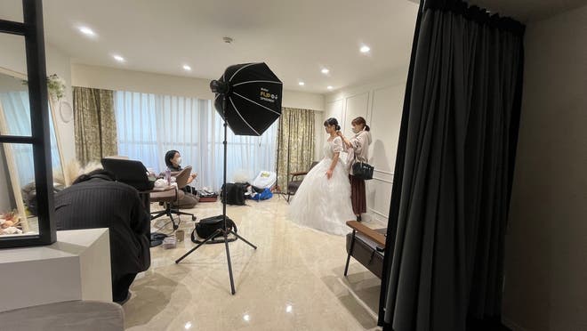 ウェディングドレスなど貸出あり!駅チカフォトスタジオ!の写真13