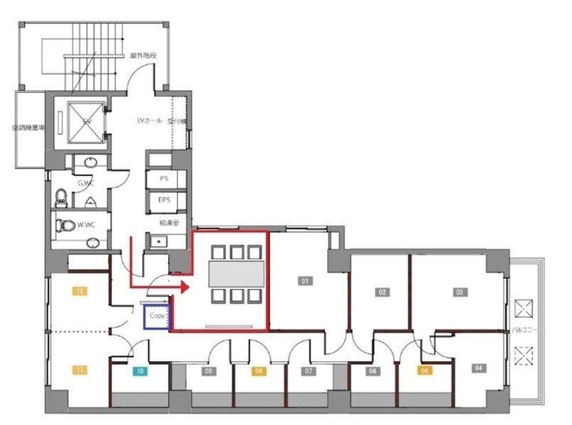 RAKUNA 上野MR【上野駅徒歩1分】最適6名☆会議や打合せの利用に最適！ホワイトボード追加★の写真6