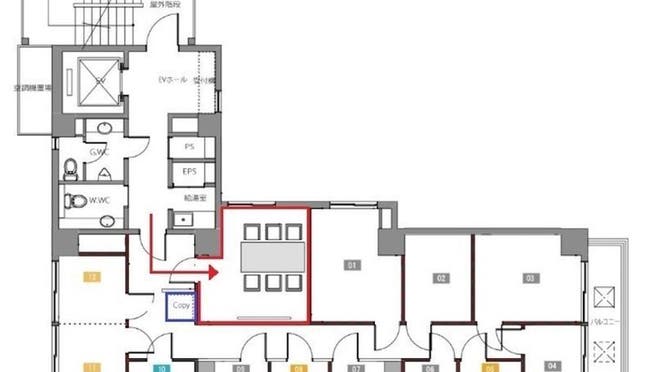 RAKUNA 上野MR【上野駅徒歩1分】最適6名☆会議や打合せの利用に最適!ホワイトボード追加★の写真6